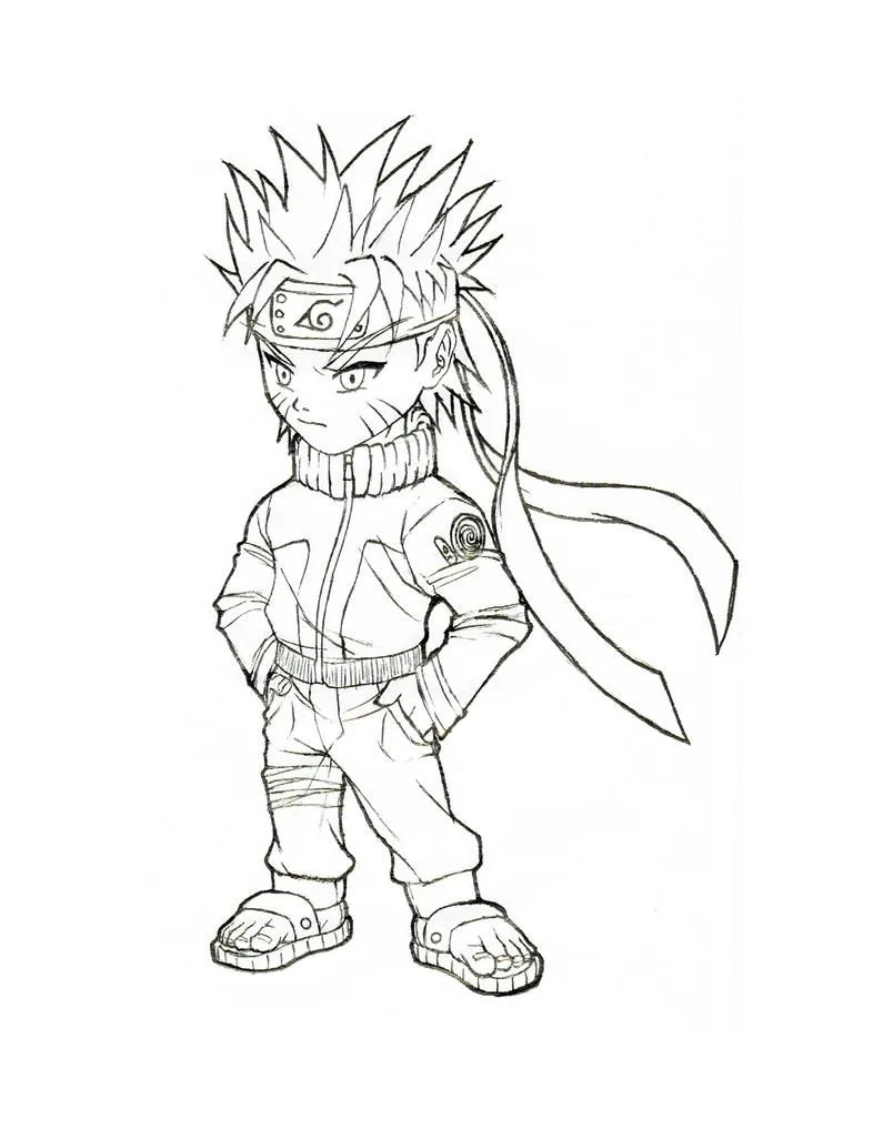 Chibis Naruto para colorear - Imagui