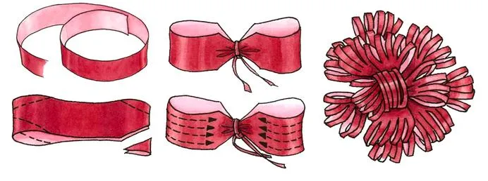 Pasos para hacer chongos de cinta - Imagui