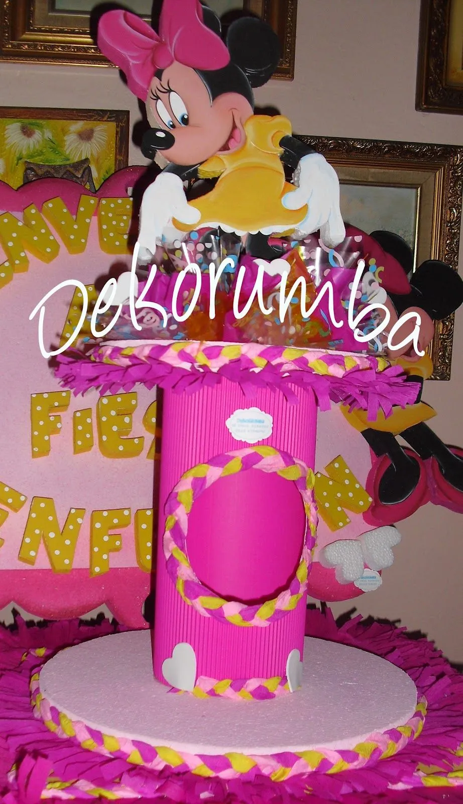 Como hacer una chupetera de Minnie - Imagui