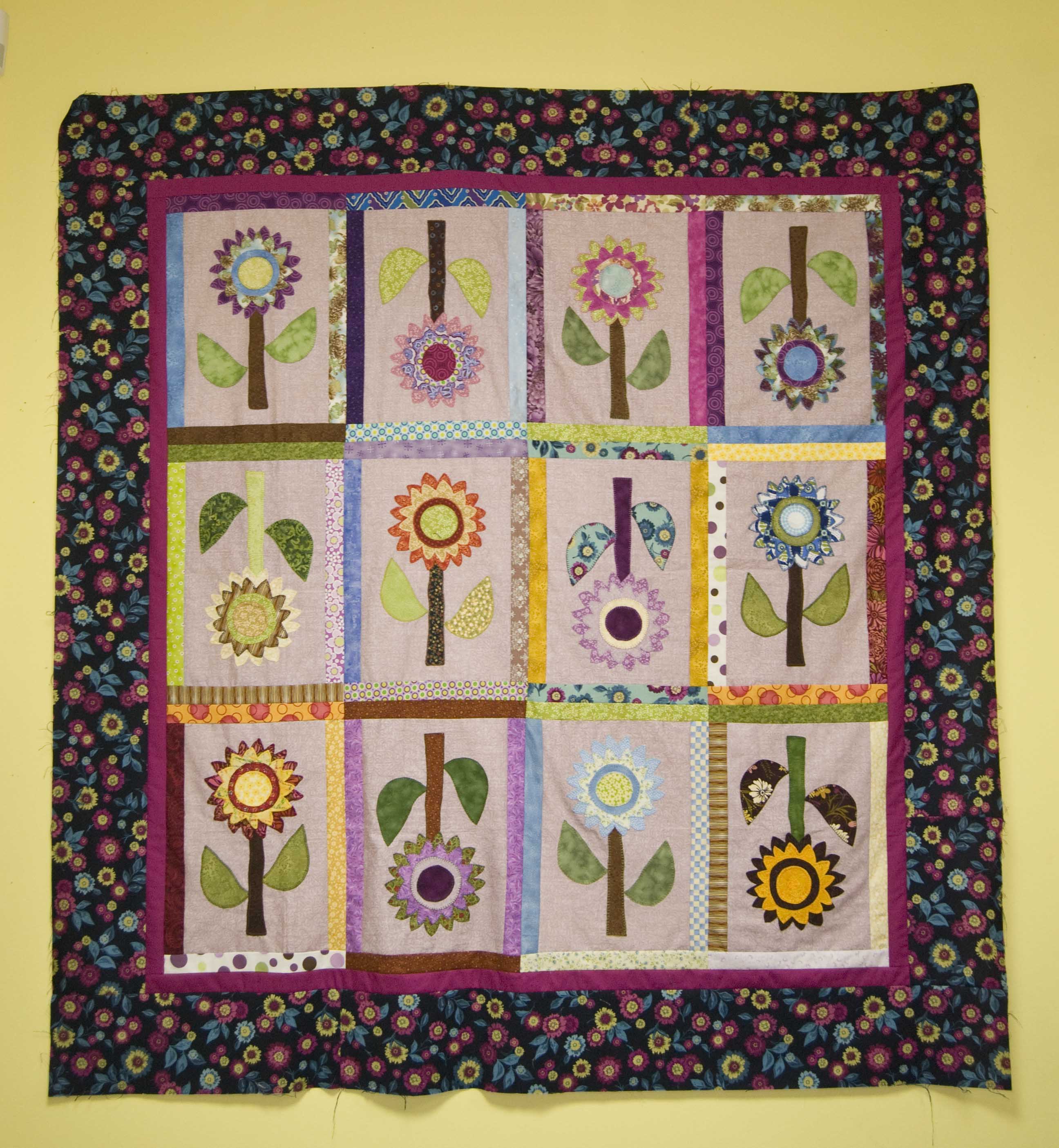 Flores patchwork - Imagui