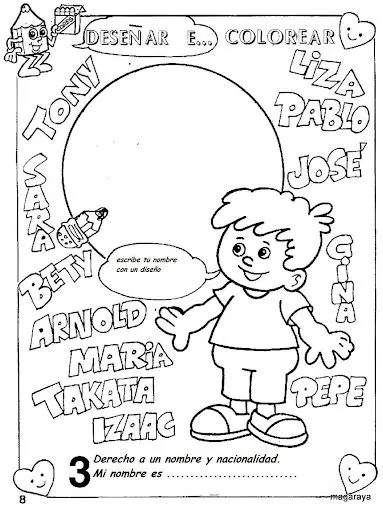 Dibujos para colorear sobre los derechos de los niños - 11 fotos e ...