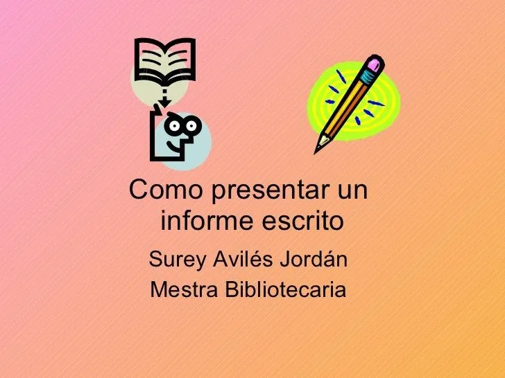 Modelo de informes escritos - Imagui