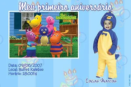 Convite the Backyardigans - Imagui