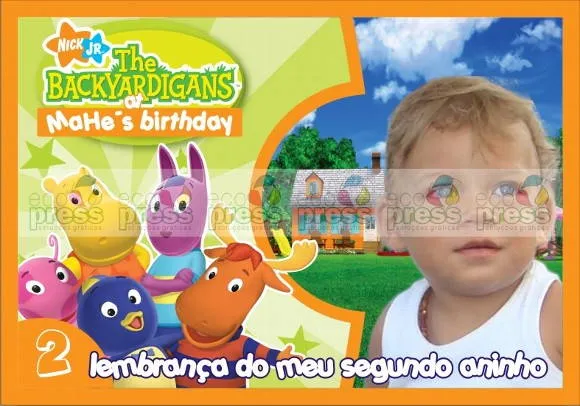 Montagem de convite de aniversario Backyardigans - Imagui