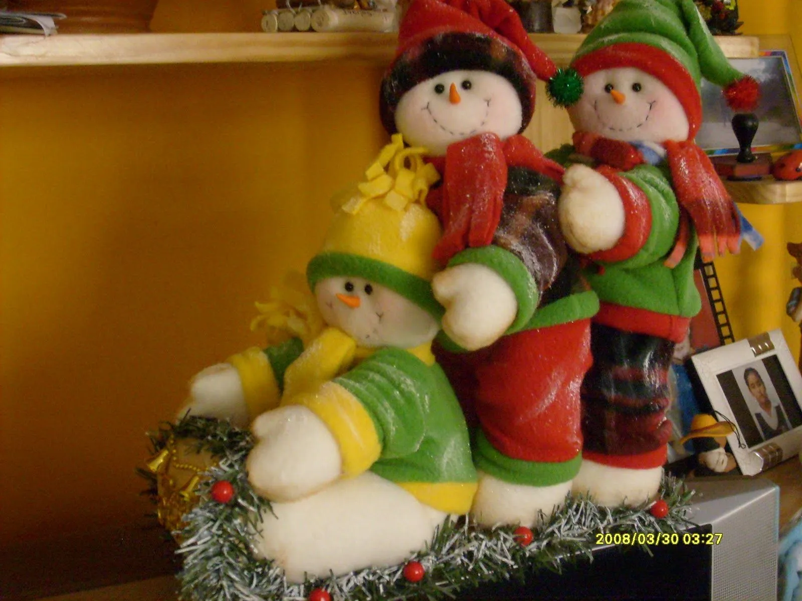 Moldes muñecos navideños en polar - Imagui