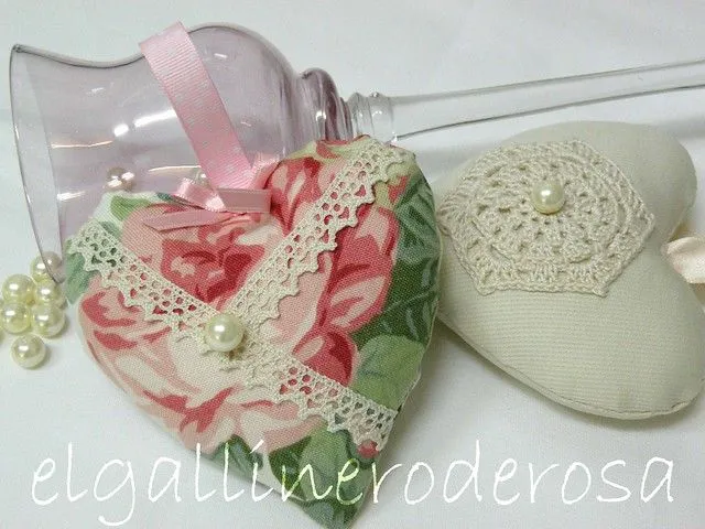 Corazones patchwork - Imagui