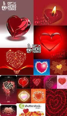 Corazones vectorizados - Imagui