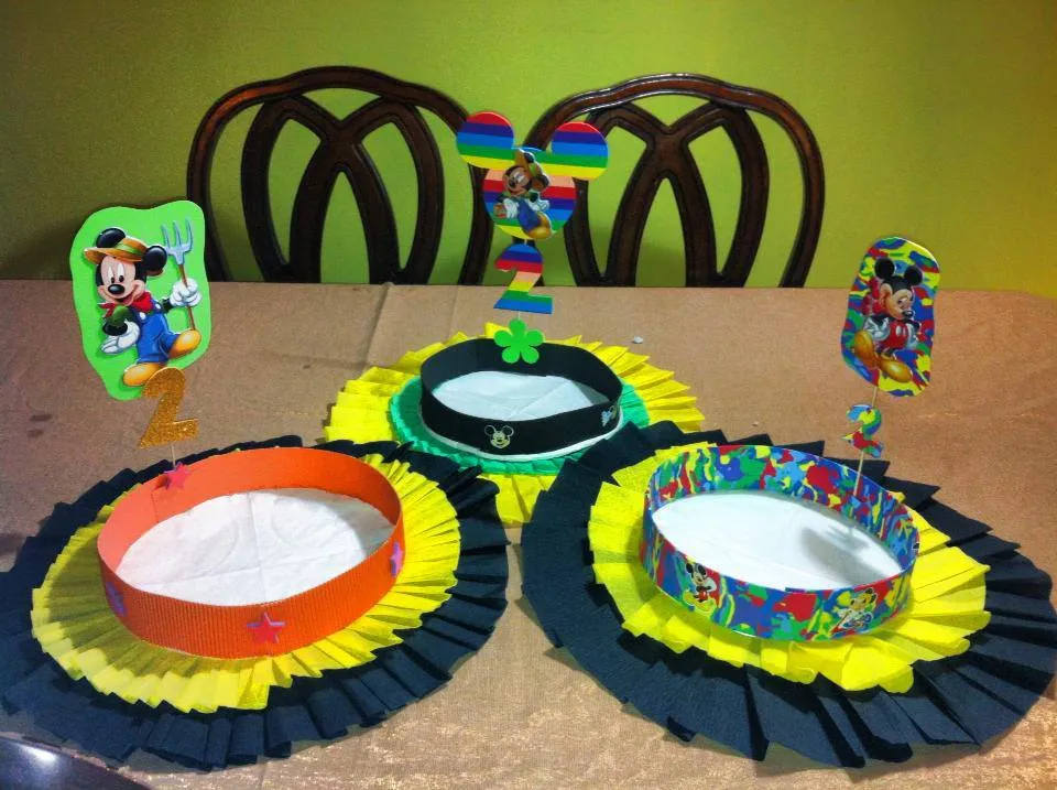 Cotillon para cumpleaños de Mickey Mouse - Imagui