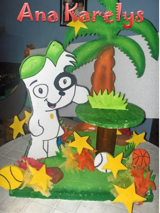 Chupeteras de Pocoyo en foami - Imagui