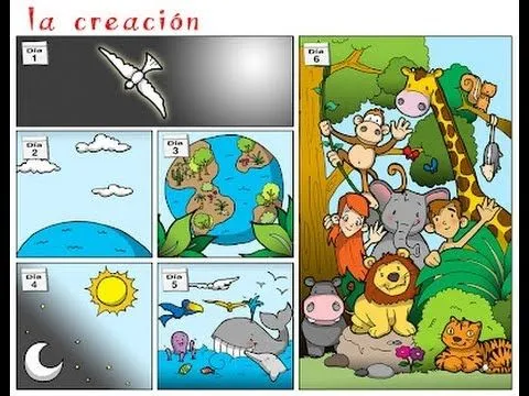 La creacion en la biblia para niños - Imagui
