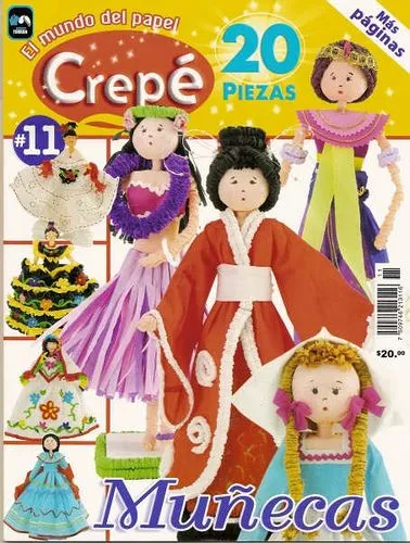 Muñecos de papel crepe - Imagui