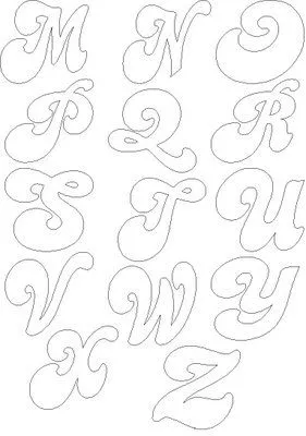 Imagenes de moldes de letras - Imagui