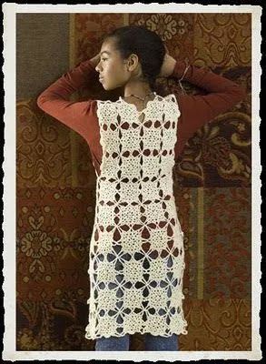 Chalecos largos a crochet - Imagui