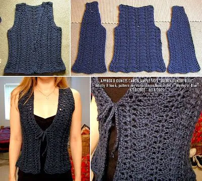 Patron chaleco crochet - Imagui