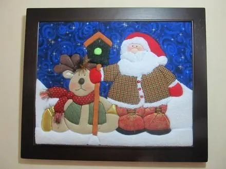 Cuadros navidenos patchwork - Imagui