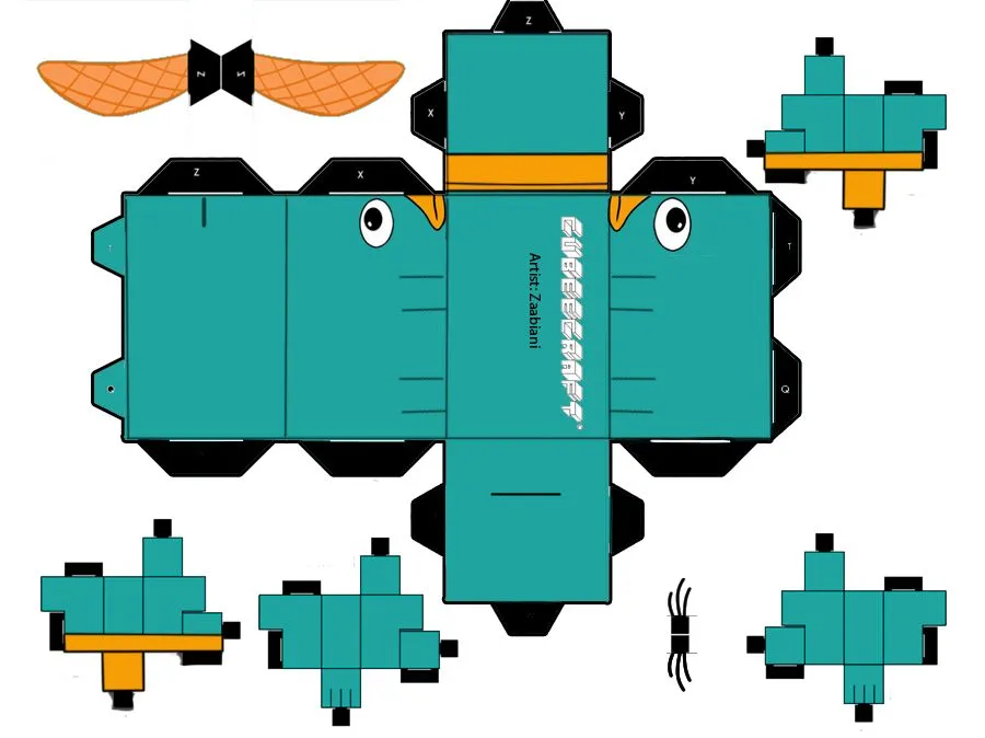 Cubeecraft de Perry el ornitorrinco - Imagui