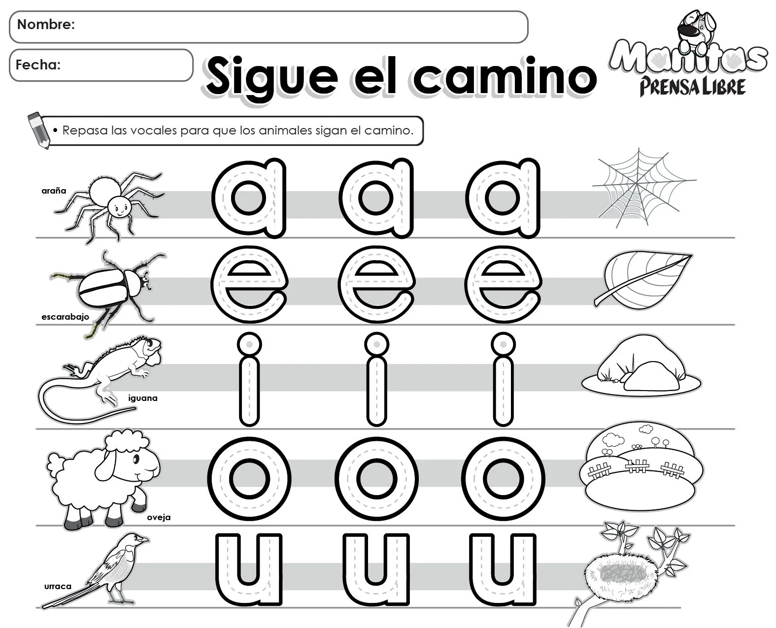 Actividades Para Preescolar Las Vocales Imagui
