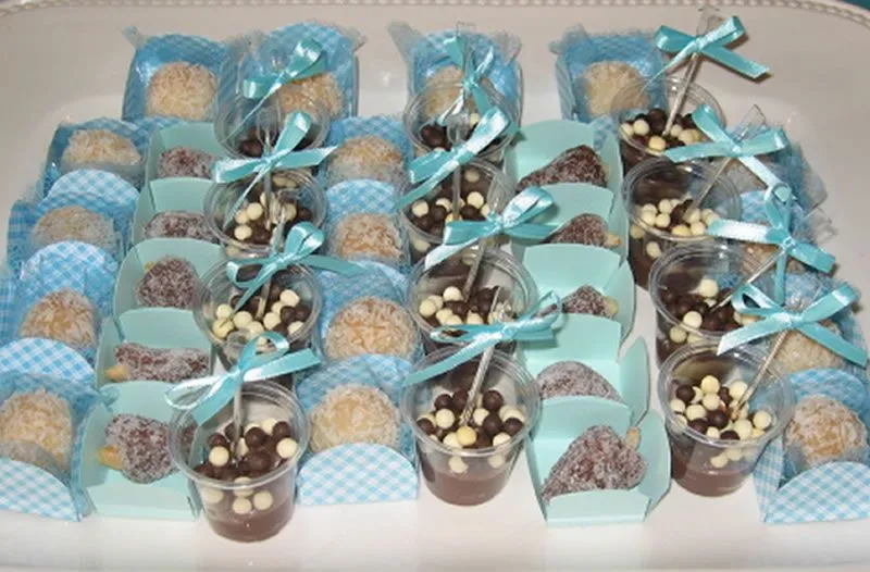Arreglos para baby shower en azul - Imagui