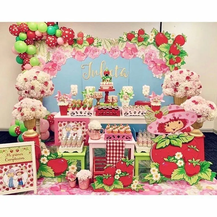 Como decorar una fiesta infantil de rosita fresita - Imagui