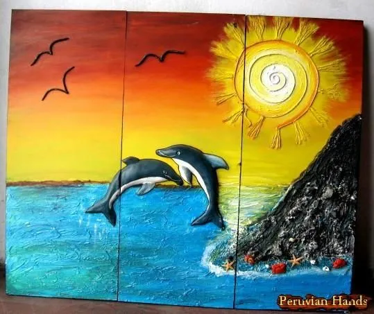 Imagenes de delfines pintados al oleo - Imagui