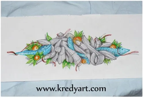 3D graffiti sketch - Imagui