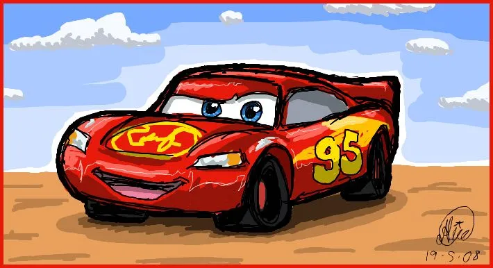 Lightning mcqueen vectorizado - Imagui