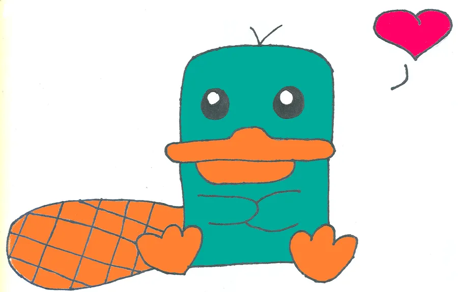 Perry tierno para colorear - Imagui