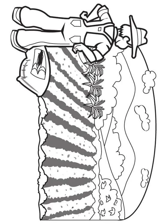 Agricultor dibujo para colorear - Imagui