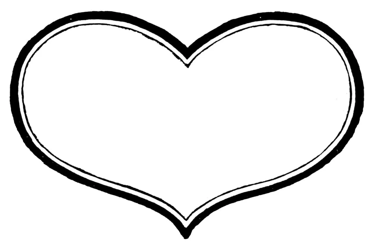 Molde de corazón grande para imprimir - 67 fotos e imágenes gratis - Imagui