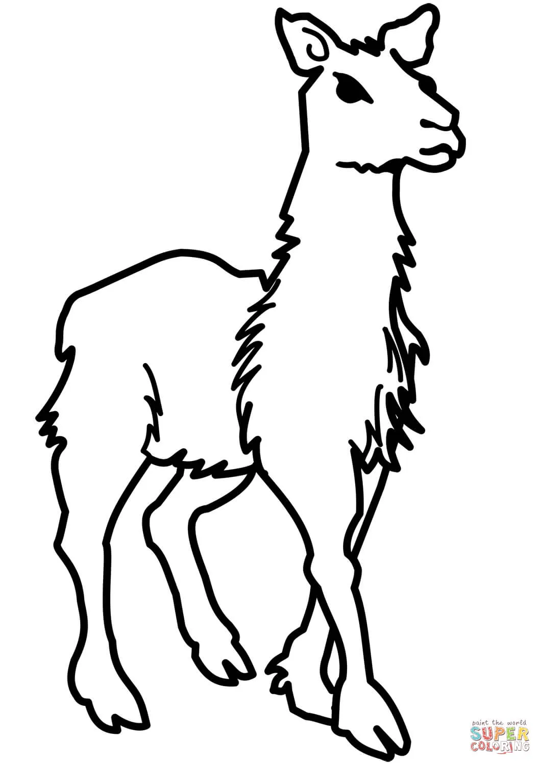 Dibujo llama para colorear - Imagui