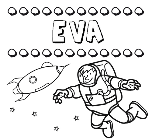Dibujos para colorear de nombres eva - 13 fotos e imágenes gratis - Imagui