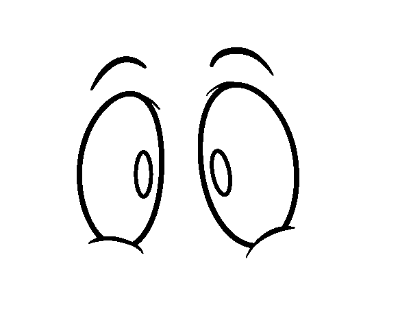 Ojitos animados para colorear - 1 fotos e imágenes gratis - Imagui