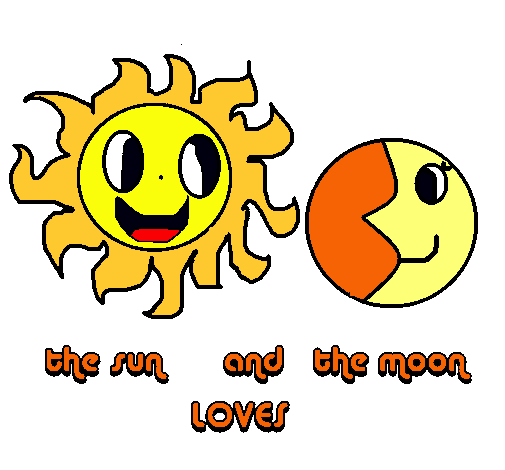 Sol y luna dibujos - Imagui