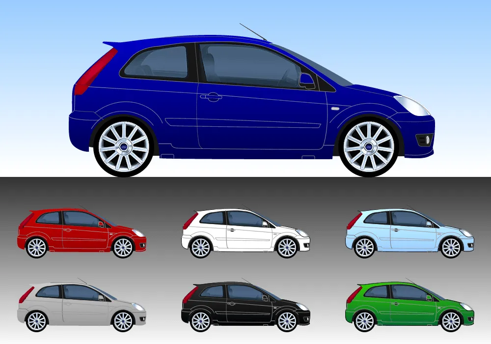 Dibujo coche vector - Imagui