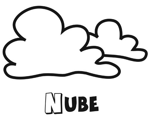 DIBUJOS COLORAR NUBES - Imagui