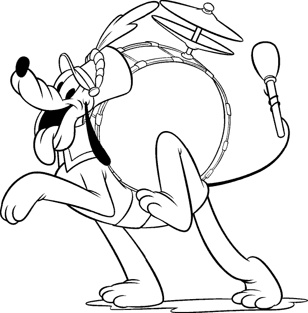 Dibujo del perro Pluto - Imagui