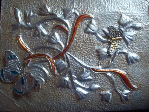 Como repujar en aluminio - Imagui