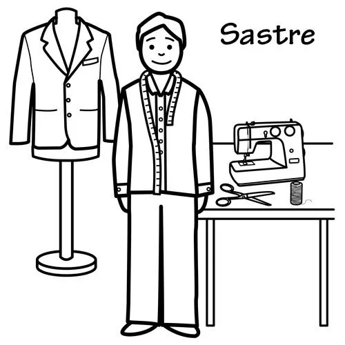 Dibujos de sastre para colorear - Imagui