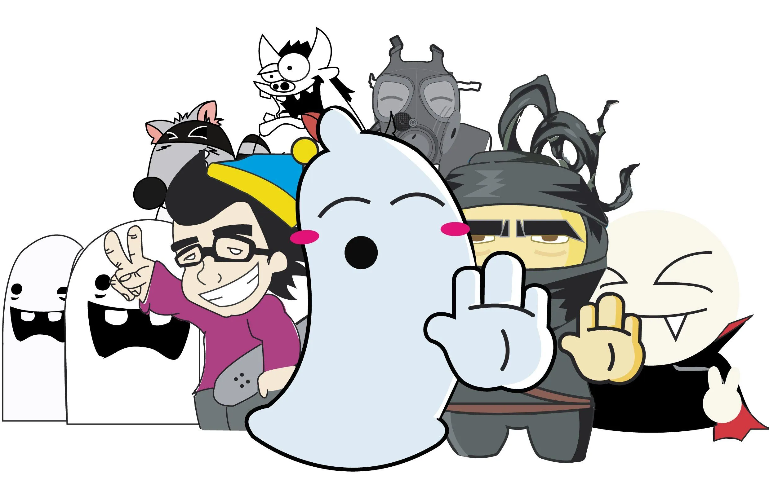 Diseños vectorizados de dibujos animados - Imagui