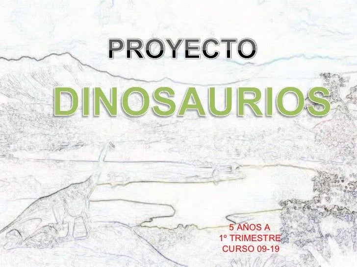 Proyecto de los dinosaurios para preescolar - Imagui