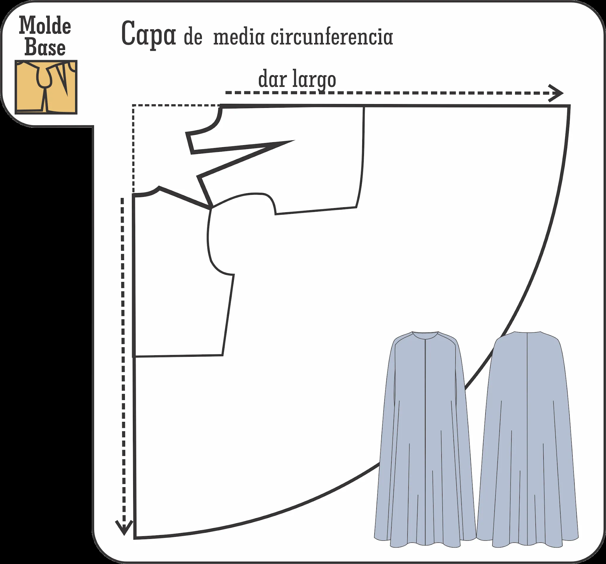 Moldes para hacer capas - Imagui
