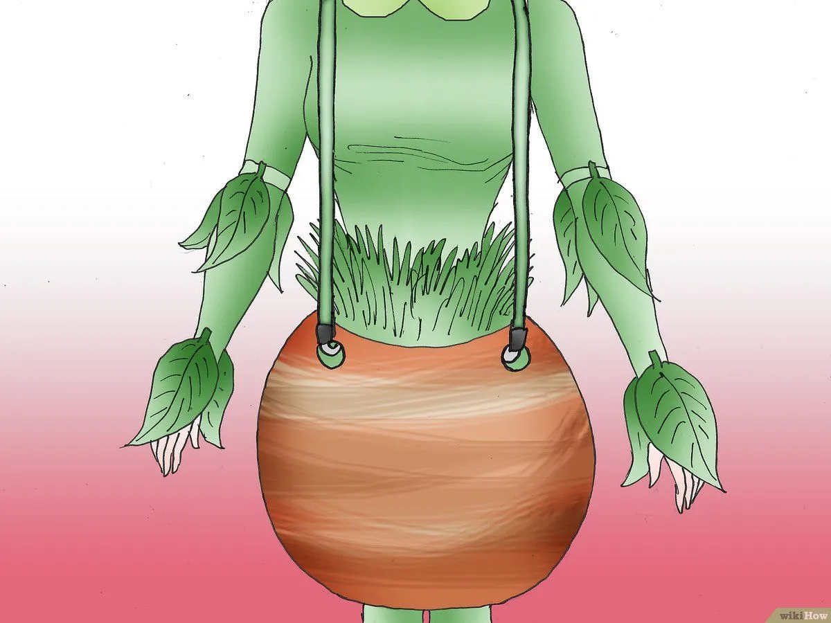 Como hacer un disfraz de flor de papel crepe - Imagui