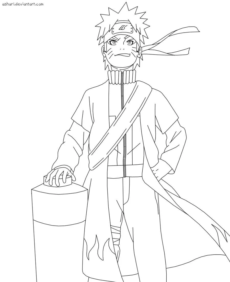 Naruto emo para colorear - Imagui