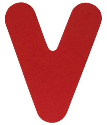 Molde letra V - Imagui