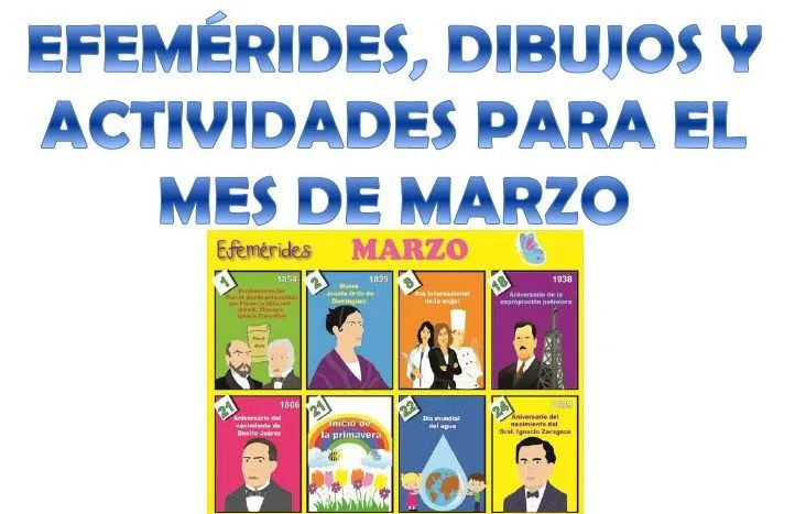 Efemérides de marzo con dibujos - 7 fotos e imágenes gratis - Imagui