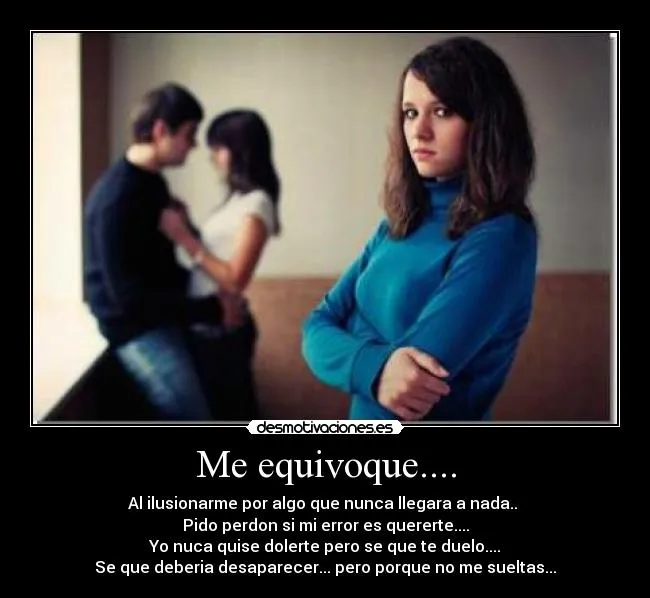 Se que me equivoque - Imagui