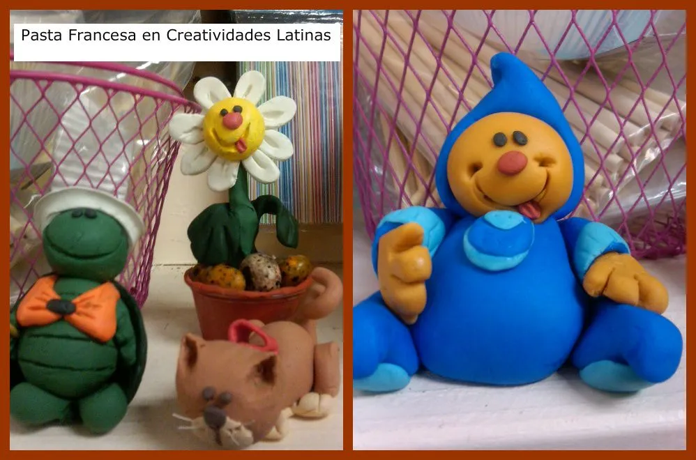 Como hacer figuras de pasta flexible - Imagui