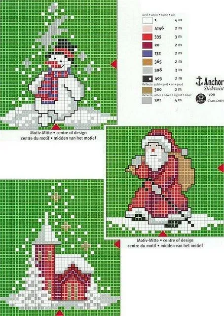 Punto de cruz navidad - Imagui