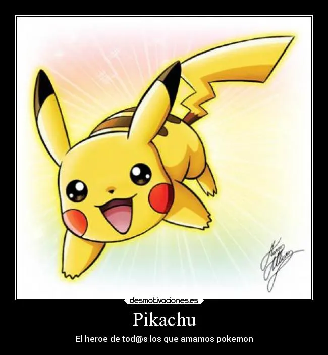 Imagenes de pikachu feliz - Imagui