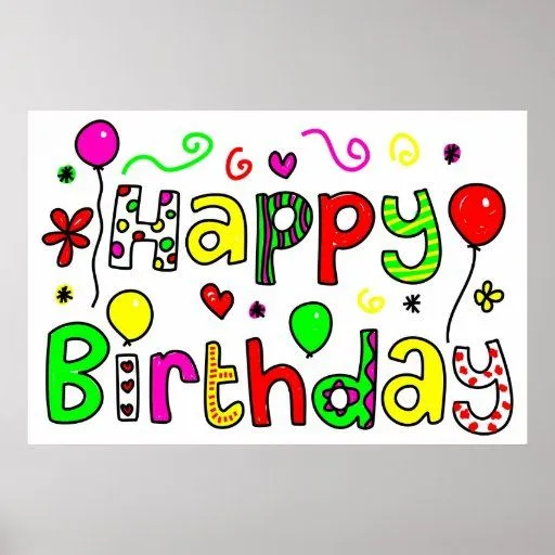Poster de feliz cumpleaños - Imagui